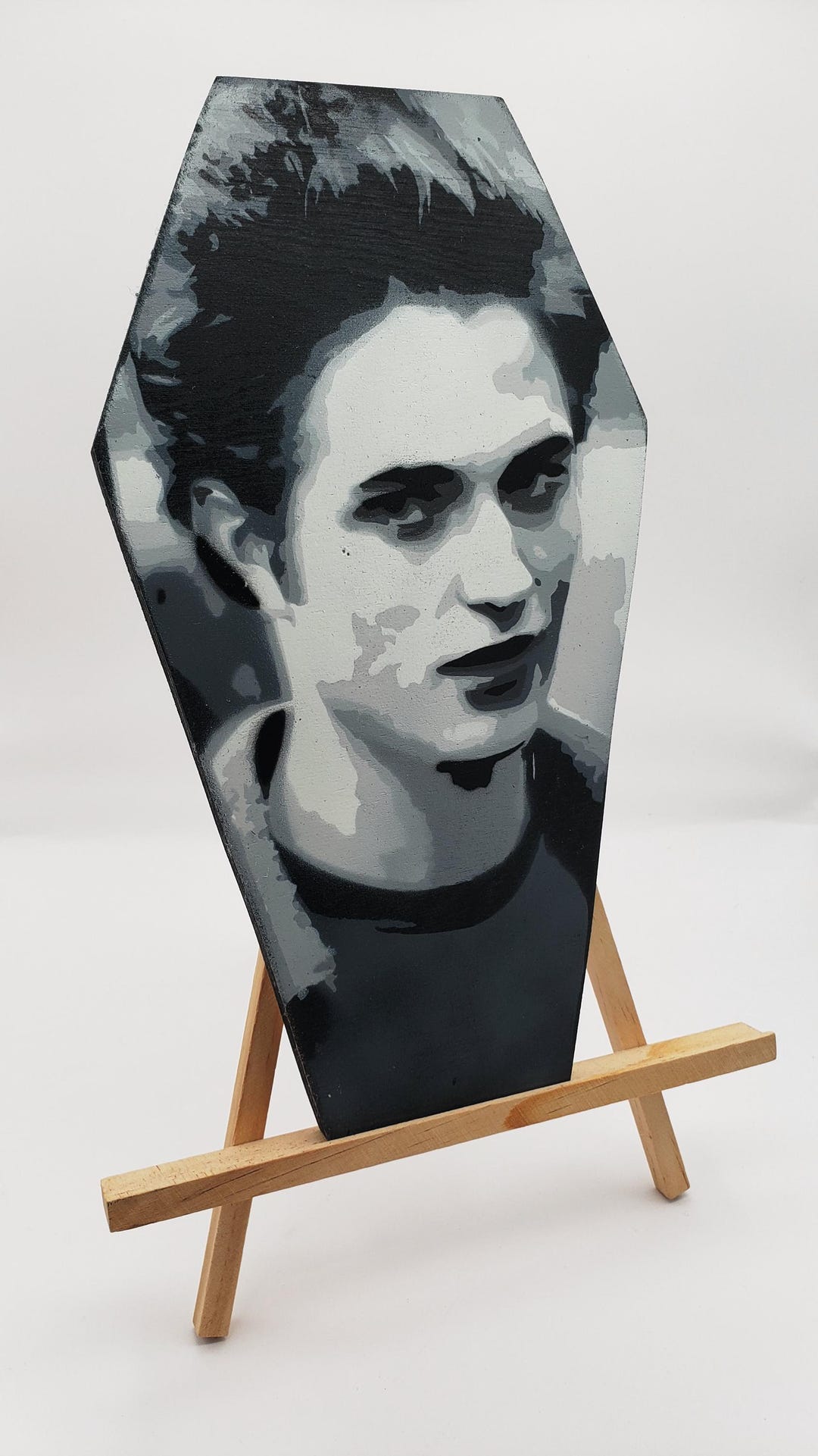 Edward Twilight Horror Coffin Wood Wall Pop Art - Etsy