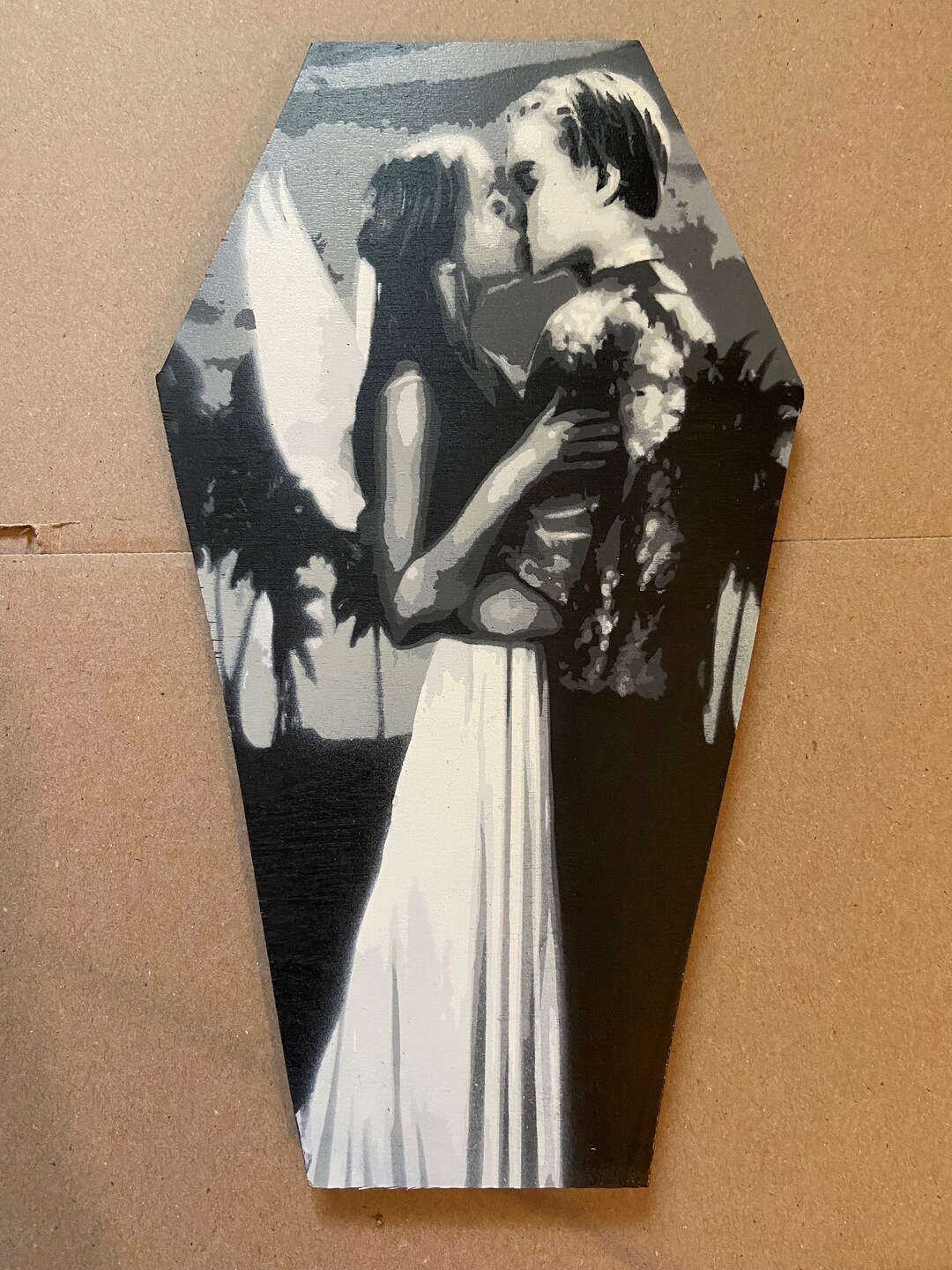 Romeo Juliet I Horror Movie Wood Cutout Coffin Wall Art - Etsy