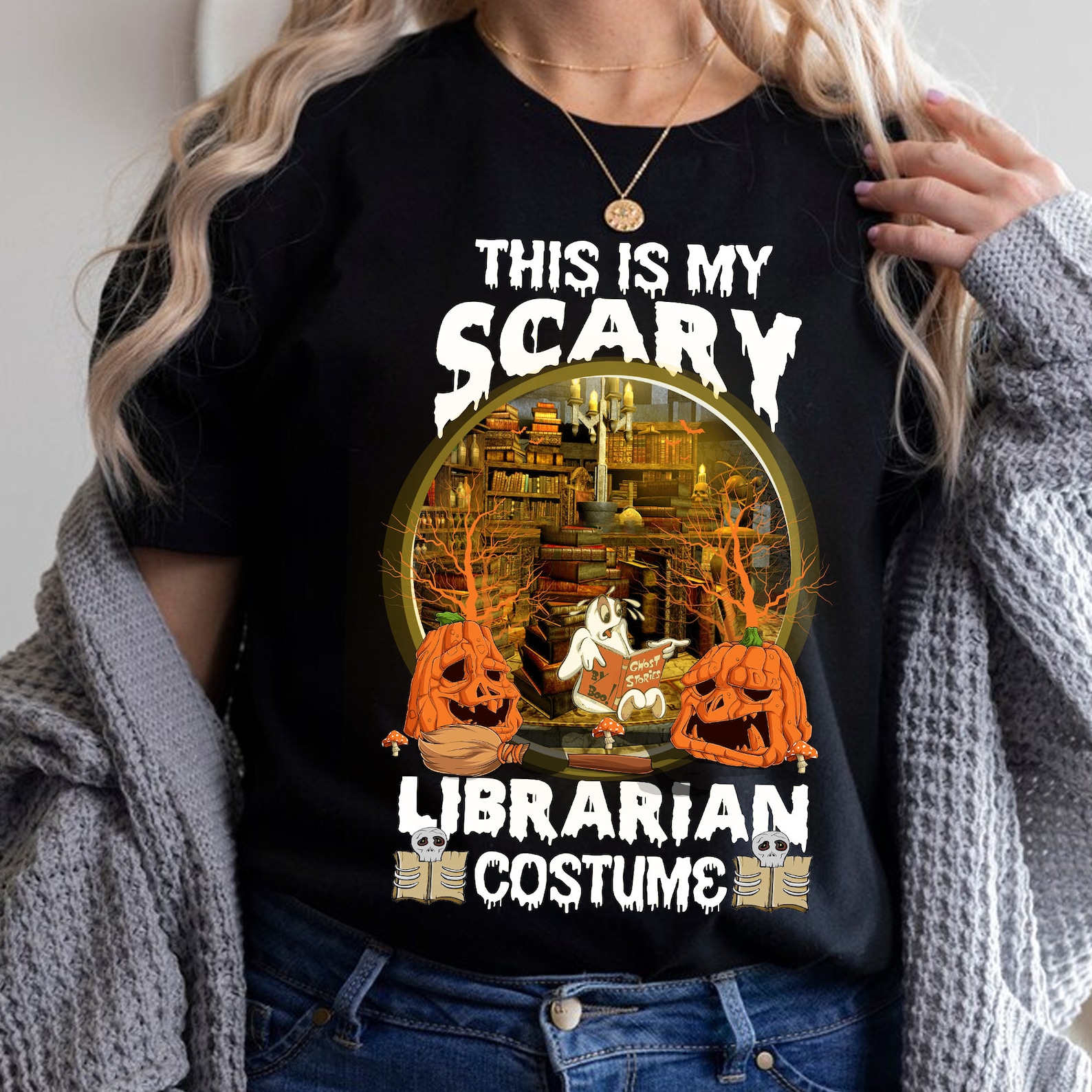 This Is My Scary Librarian Costume Librarian Halloween | Etsy