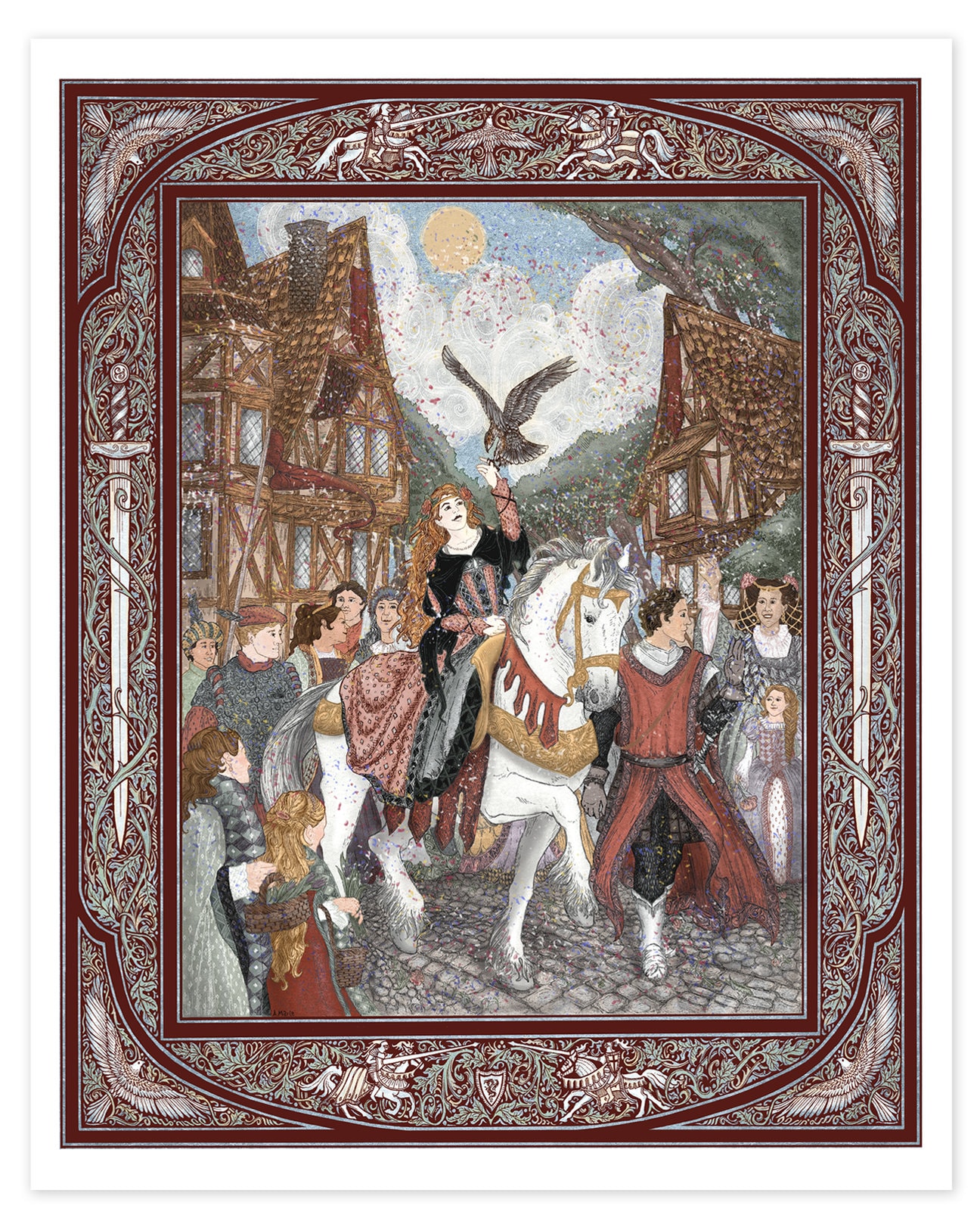 Erec and Enide Limited Edition Archival Print in Various | Etsy