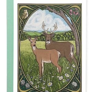 Woodland Animal Card Variety Pack - 4 Digitally Printed Cards W/ Fun ...