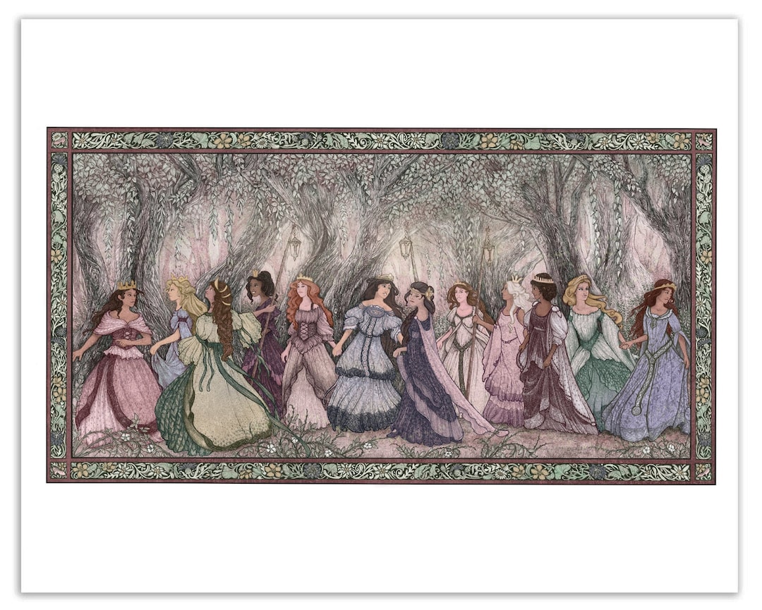 The Twelve Dancing Princesses - Limited Edition Archival Print in ...
