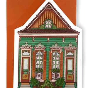 Colorful House Card Variety Pack - 4 Digitally Printed Cards W/ Fun ...