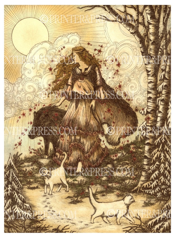 Freya Brings Spring Limited Edition Archival Art Print in | Etsy