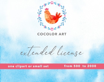 Extended License One Clipart - for One Single Clipart Set - by ...