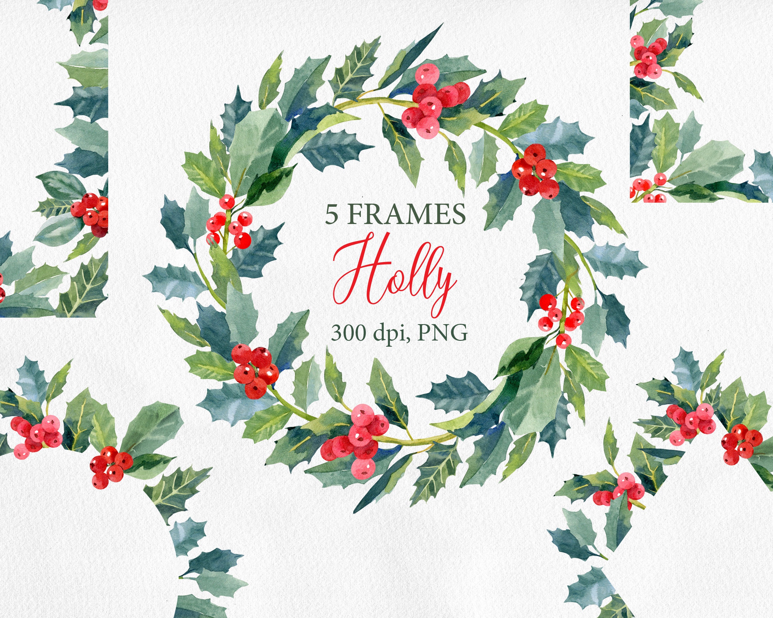 Holly Border Png