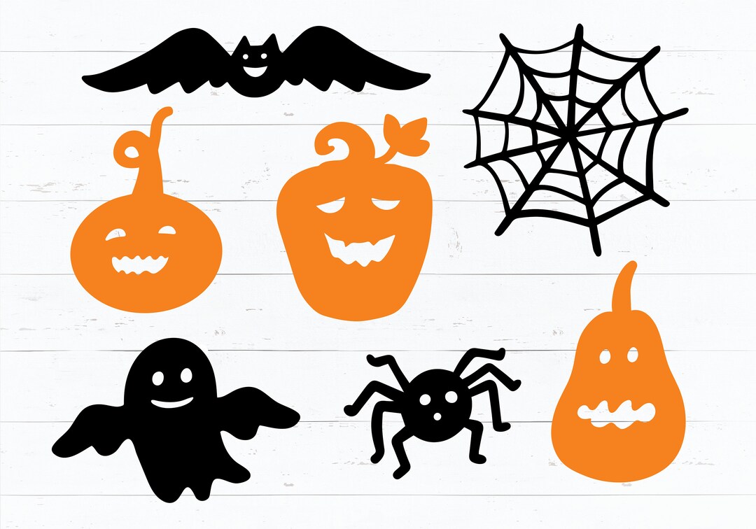 Fall SVG Halloween Set - Cut File for Cricut & Silhouette, Dxf Png Eps ...