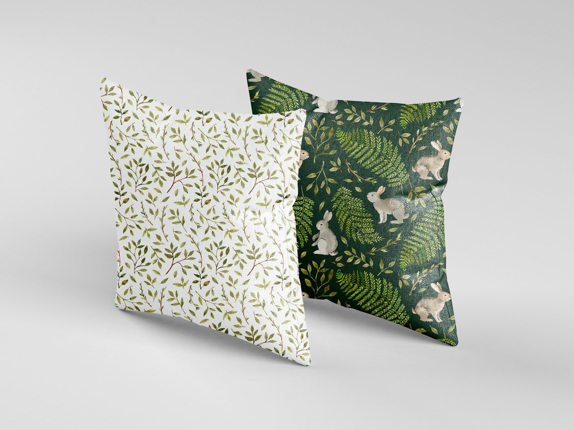 Spring Bunnies Digital Paper Set. Easter Bunny Layout. 5 Seamless ...