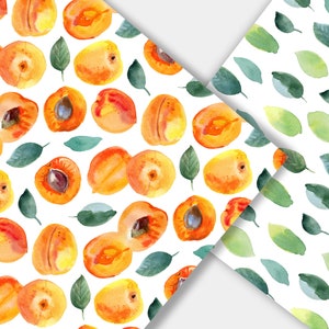 Watercolor Fruits Digital Paper Pack, Seamless Pattern, Scrapbooking ...