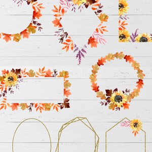 AUTUMN COLLECTION. Digital Pumpkins Clipart. Fall Leaves and Branches ...