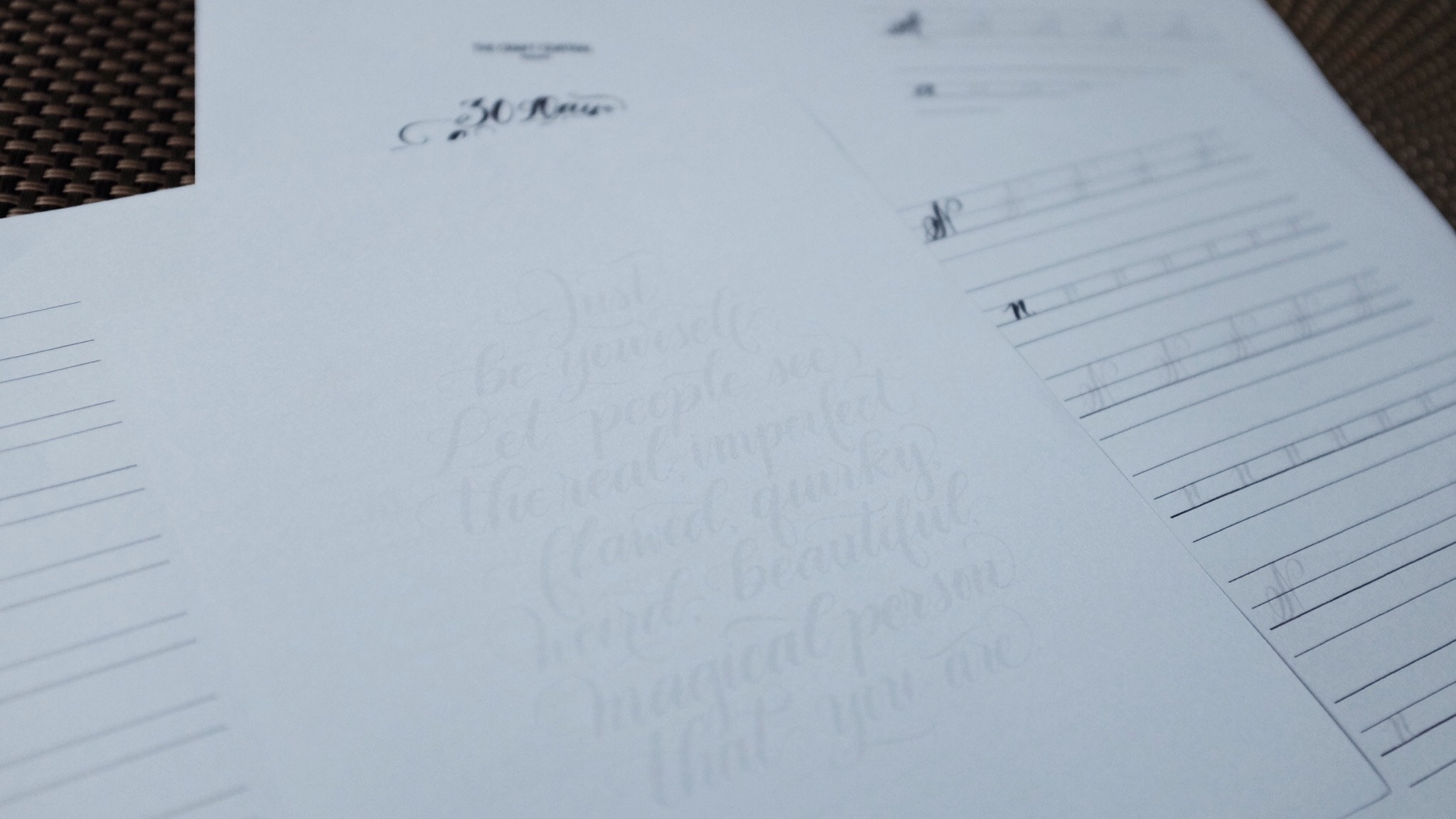 Flourish Calligraphy Printable Workbook Lettering Practice Guide ...