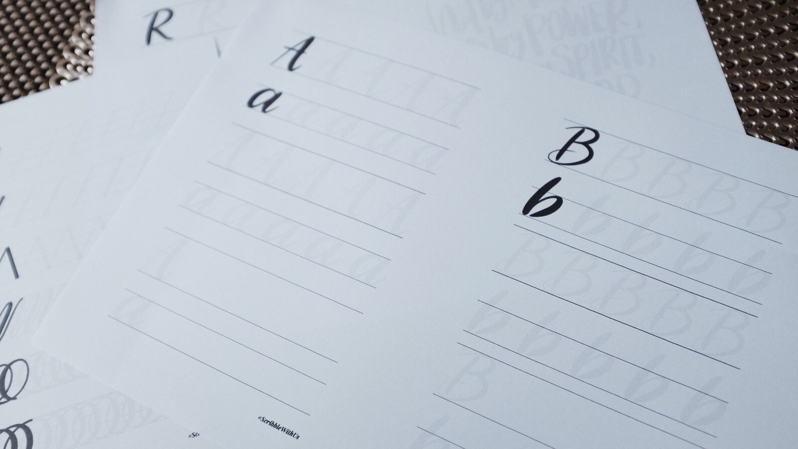 Basic Brush Script Calligraphy Printable Workbook Brush Lettering ...