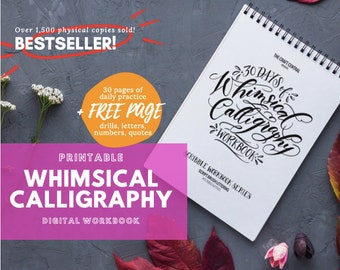 Learn Brush Lettering With a Complete Practice Guide - Etsy