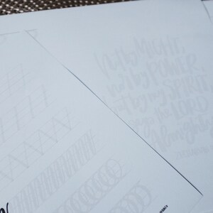 Basic Brush Script Calligraphy Printable Workbook Brush Lettering ...