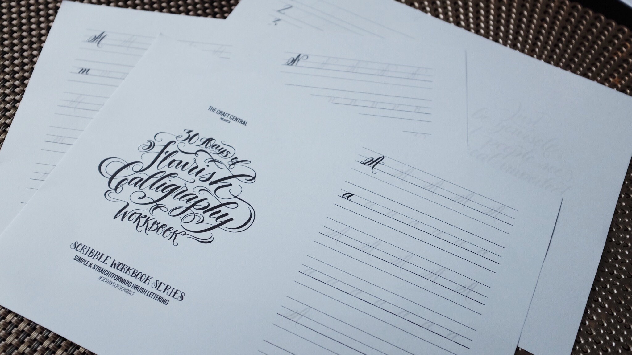 Flourish Calligraphy Printable Workbook Lettering Practice Guide ...