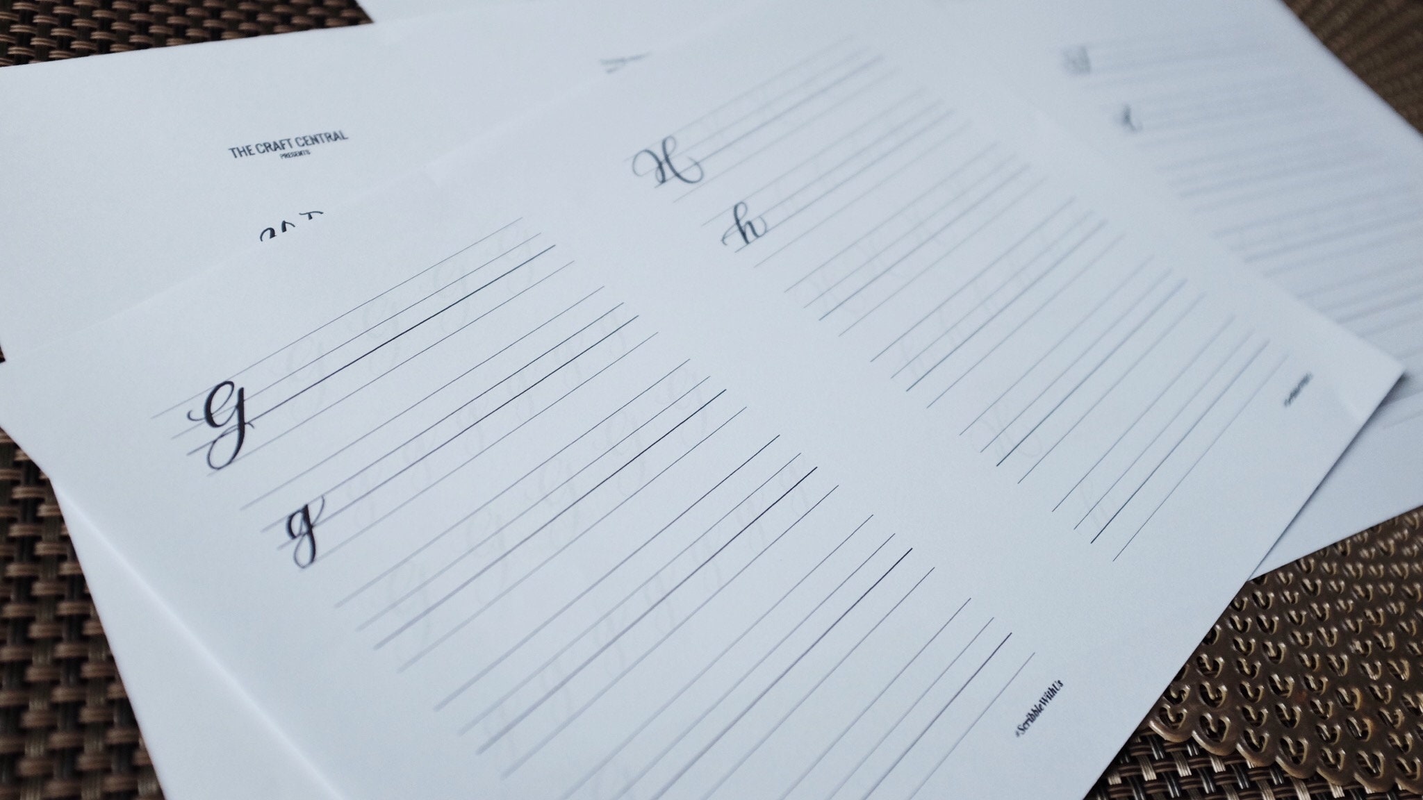 Freehand Calligraphy Printable Workbook Lettering Practice Guide ...