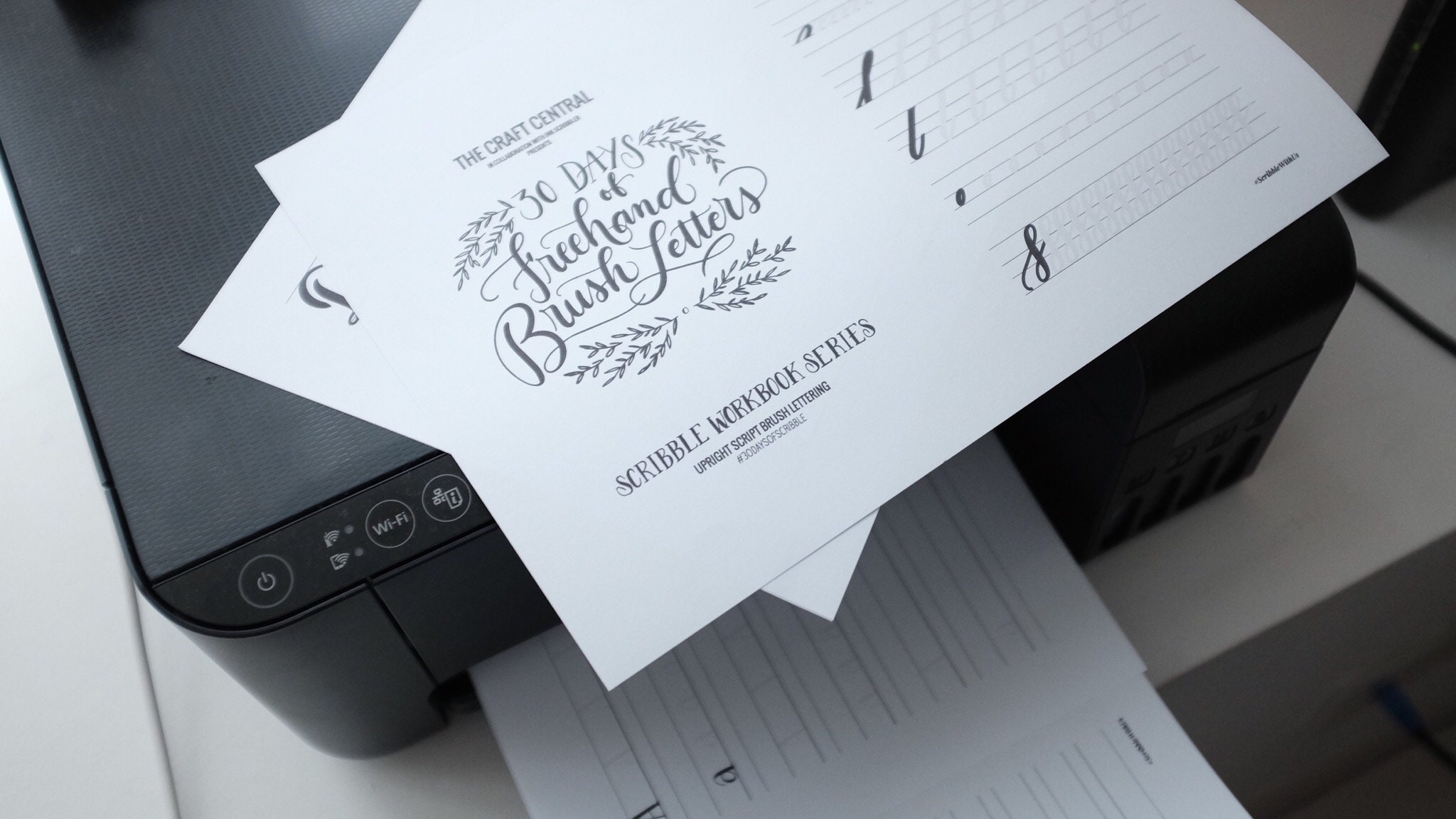 Freehand Brush Calligraphy Printable Workbook Brush Lettering - Etsy