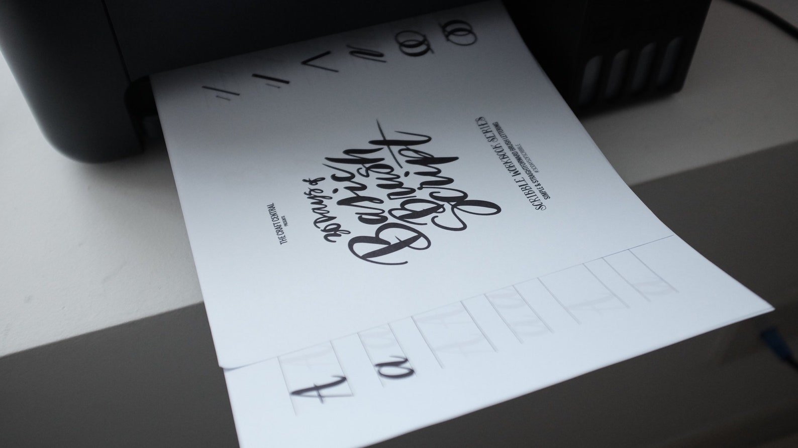 Basic Brush Script Calligraphy Printable Workbook Brush - Etsy