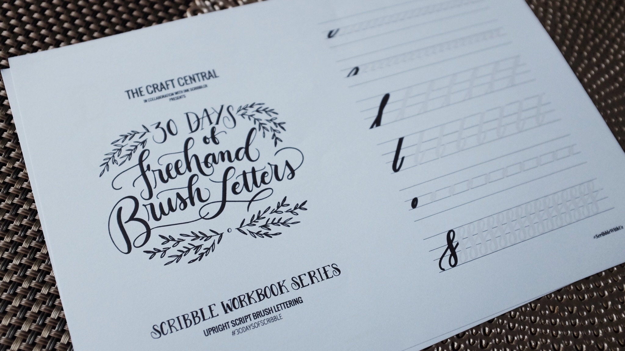 Freehand Brush Calligraphy Printable Workbook Brush Lettering - Etsy