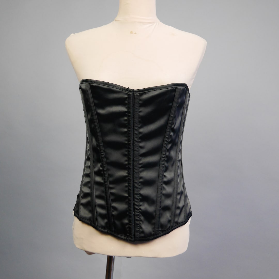 Purple Satin Corset Tight Lacing Corset Gown Event Evening Corset L ...