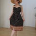 Black Sundress Peasant Country Dress Ethnic Border Print Summer Dress ...