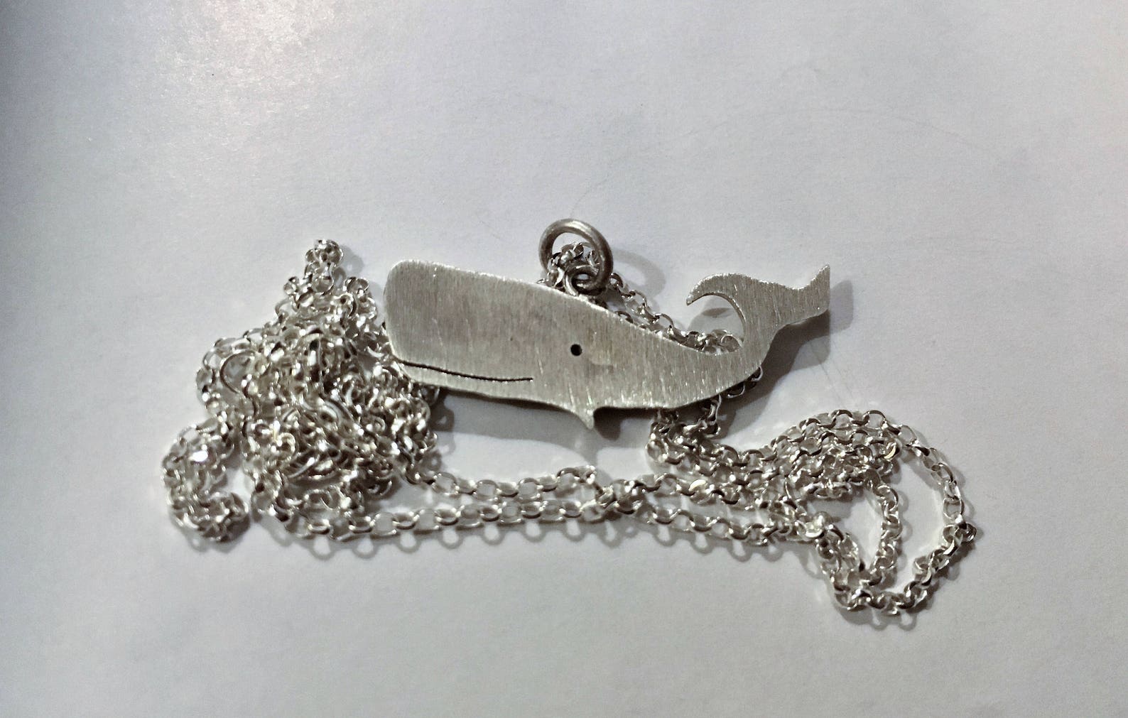 Sterling Silver Whale Necklace Whale Pendant Whale Charm - Etsy