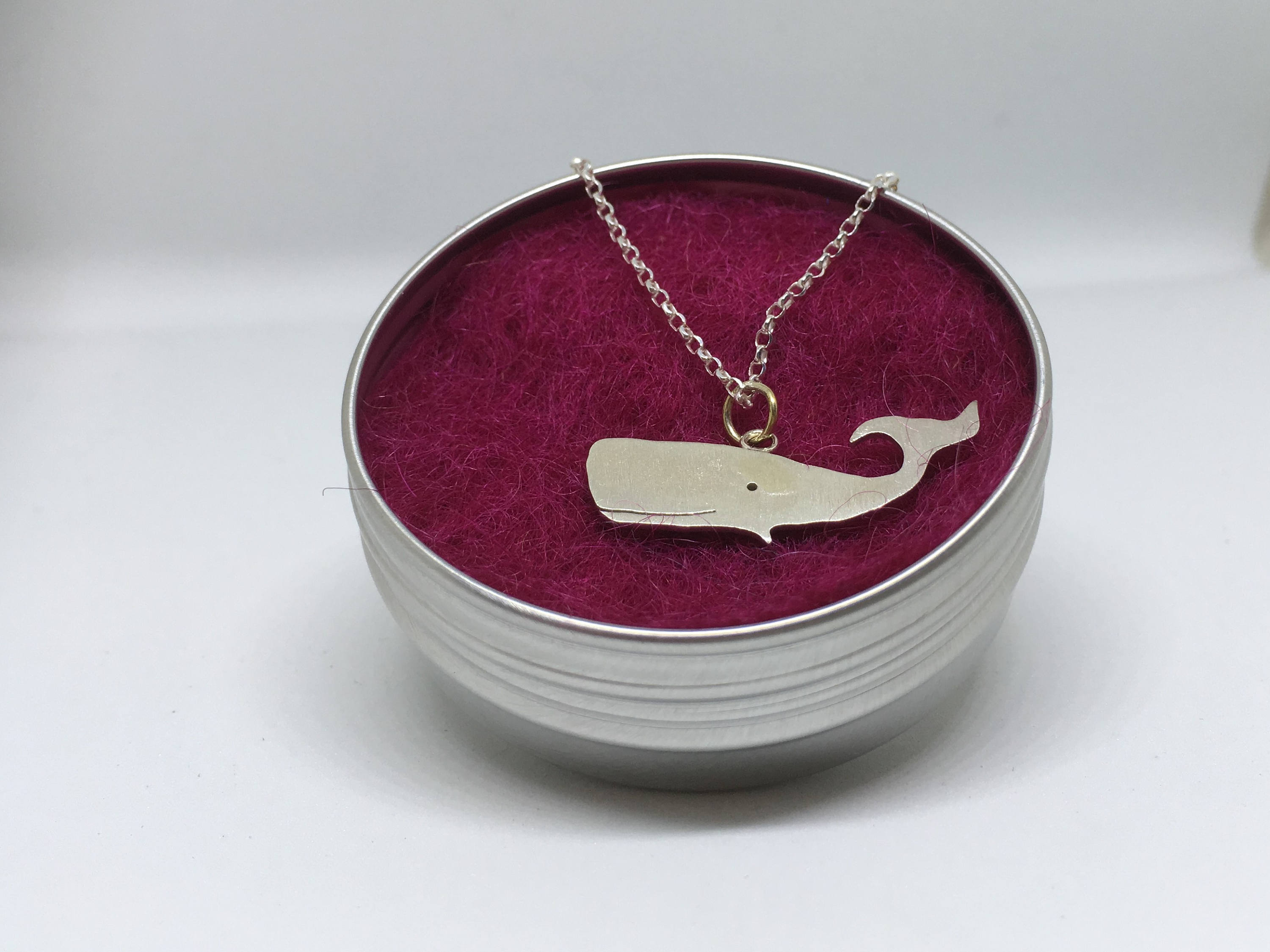 Sterling Silver Whale Necklace Whale Pendant Whale Charm - Etsy