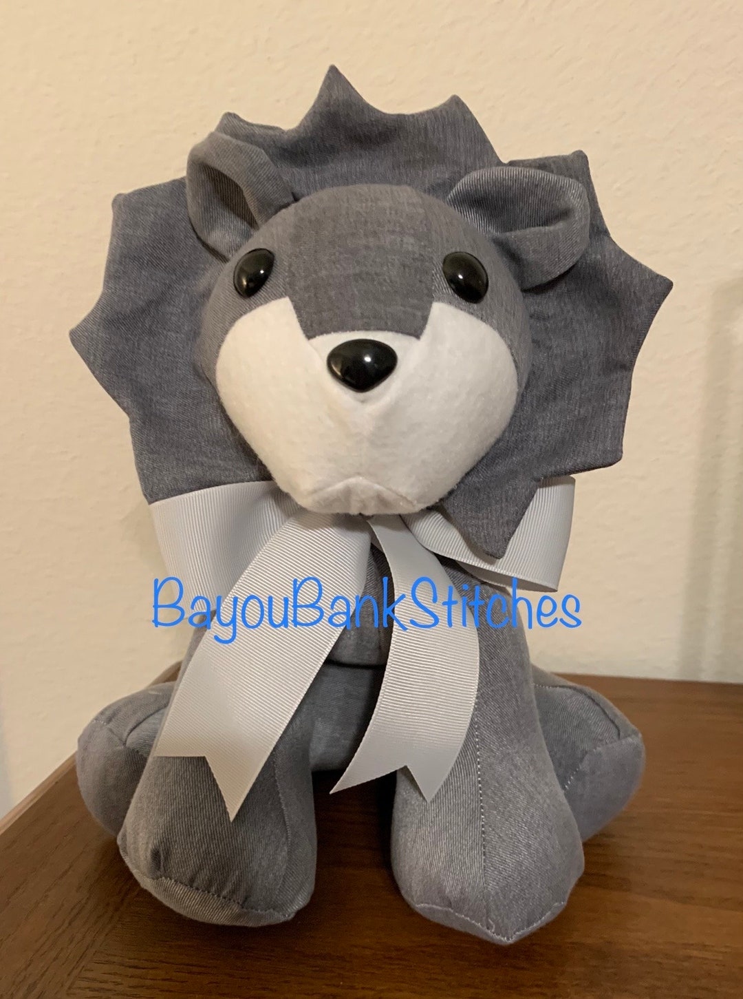 Memory Lion, Keepsake Lion, Memorial Lion, Lion From Clothing, Stuffed ...