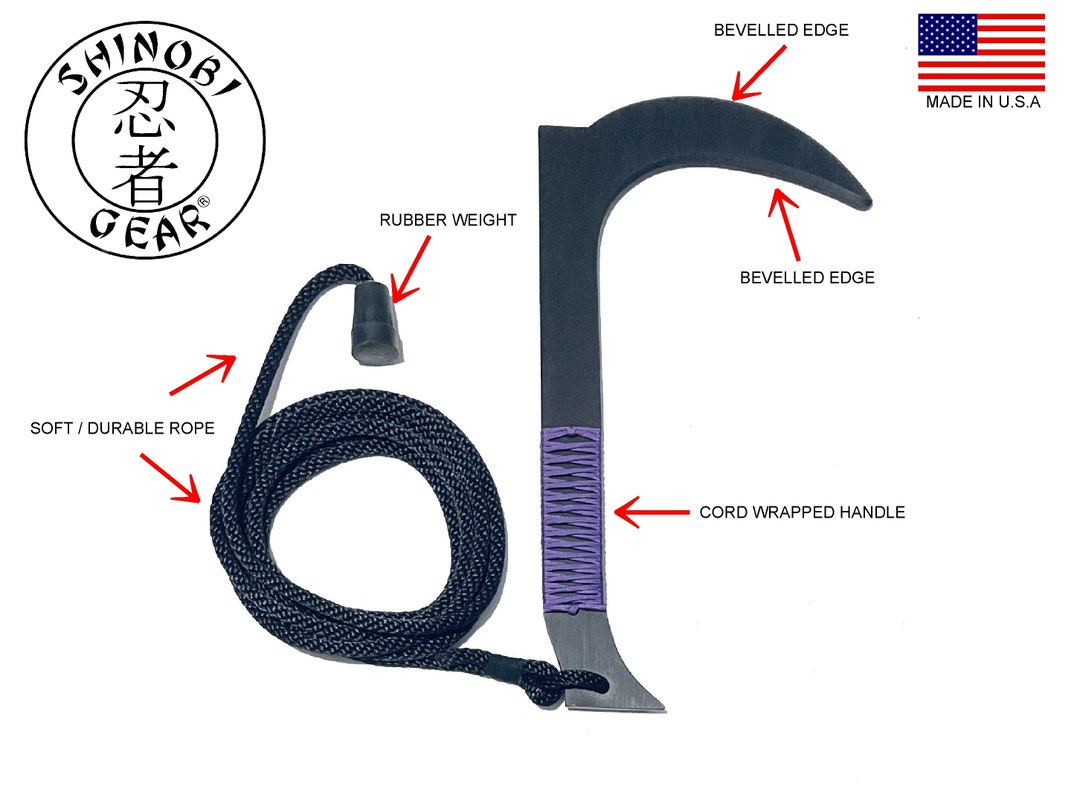 Plastic Ninja Training Kusari Gama V4-royal Purple Cord Wrap - Etsy