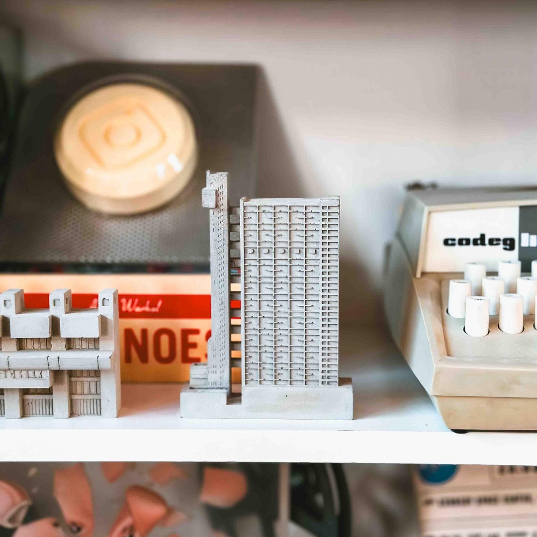 Trellick Tower: Concrete Relief , Brutalist Model, Brutalism Artwork - Etsy