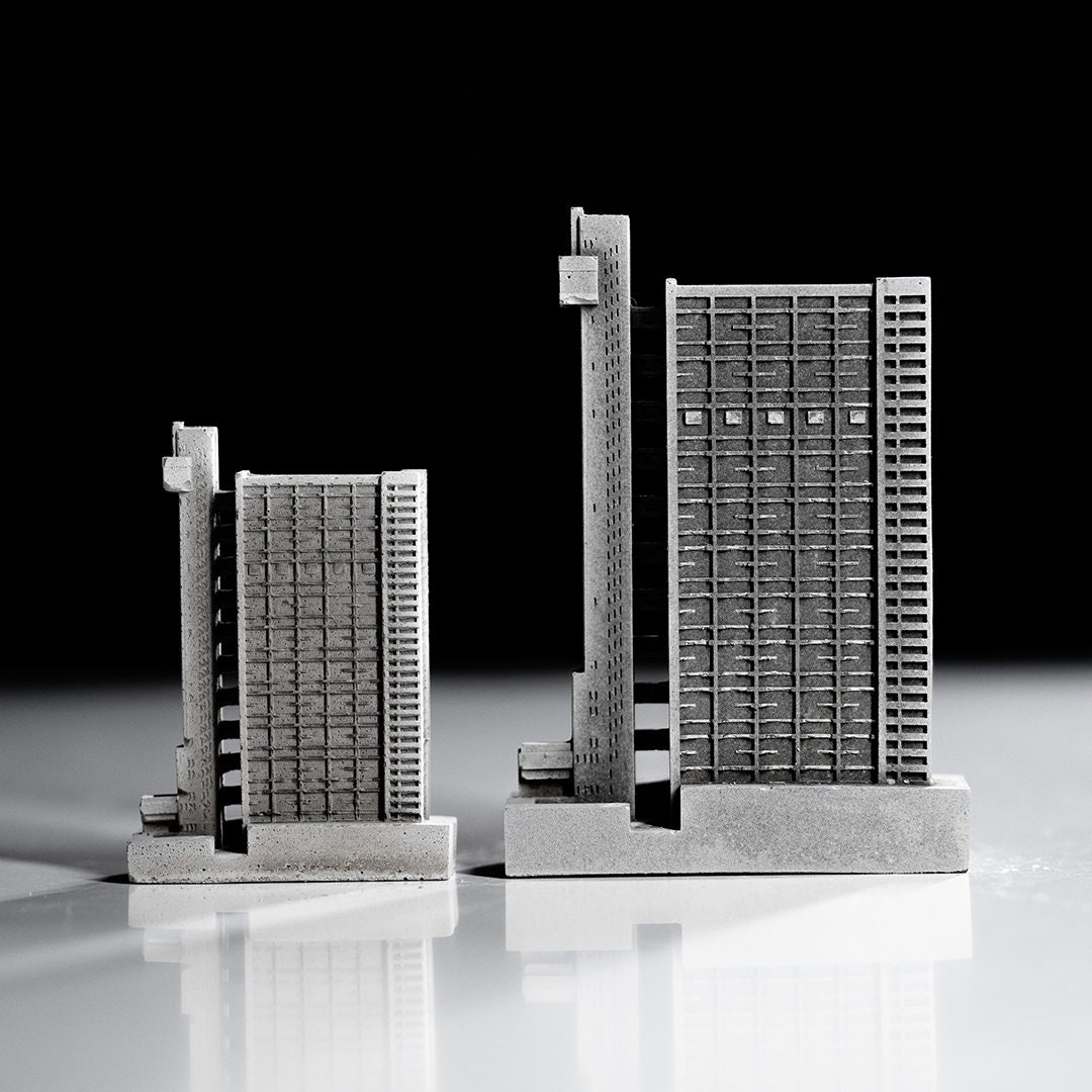Trellick Tower Miniature Concrete Architecture Model: Mini - Etsy