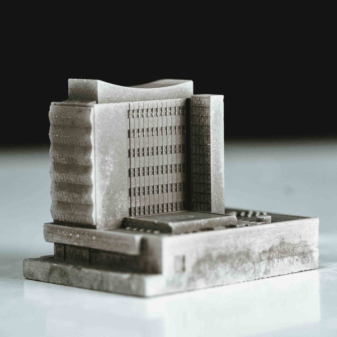 Renold Building - Miniature Concrete Architecture Model: MINI 042 - Etsy