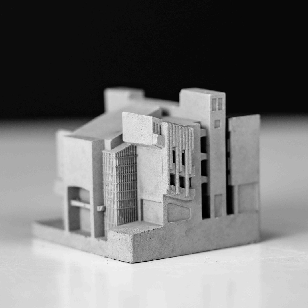 Roger Stevens Building - Miniature Concrete Architecture Model: 043 - Etsy