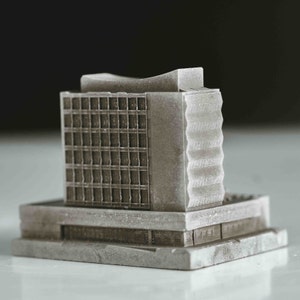 Renold Building - Miniature Concrete Architecture Model: MINI 042 - Etsy