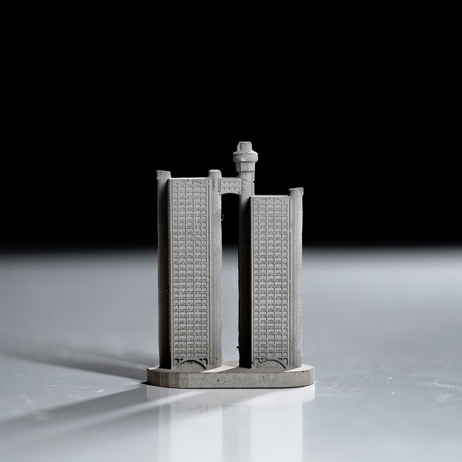 Genex Tower Miniature Concrete Architecture Model: Mini 025 - Etsy