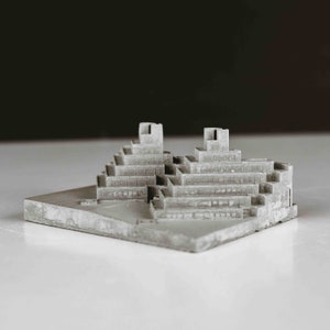 UEA Student Halls - Miniature Concrete Architecture Model- MINI:041 - Etsy