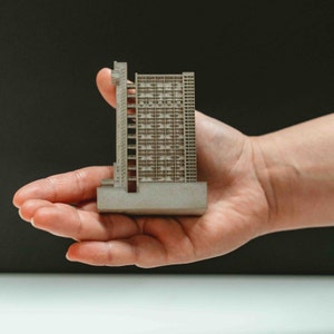 Trellick Tower - Miniature Concrete Architecture Model: Mini 017 - Etsy UK