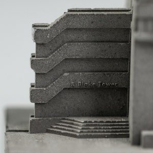 Barbican YMCA - Miniature Concrete Architecture Model: MINI 046 - Etsy