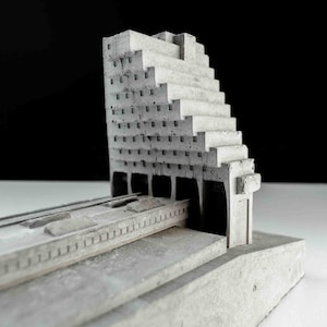 Hotel Panorama - Miniature Concrete Architecture Model: 052 - Etsy