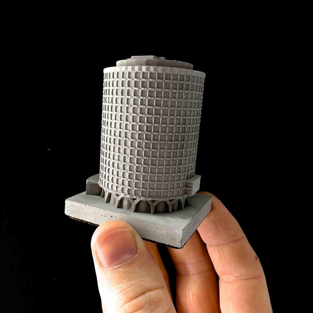 Space House - Miniature Concrete Architecture Model: 035 - Etsy