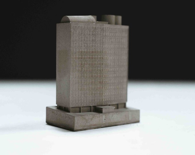 Spaces Set of Nine Concrete Architecture Model Concrete Brutalist ...