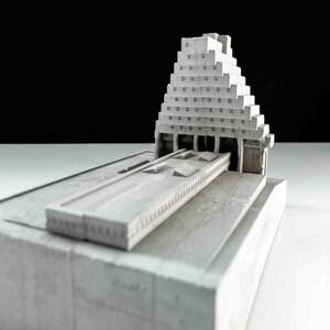 Hotel Panorama - Miniature Concrete Architecture Model: Mini 052 - Etsy