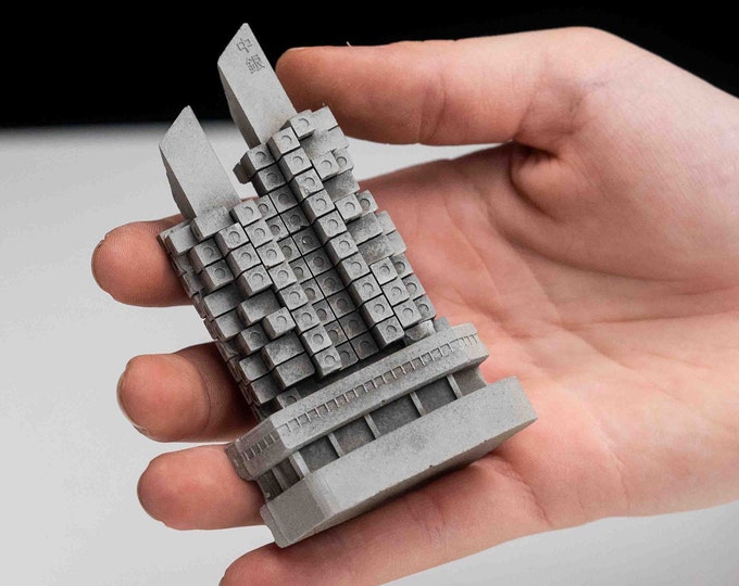 Concrete Sports Car Inspired by Porsche 911 964 Turbo 1:20 Scale Model ...