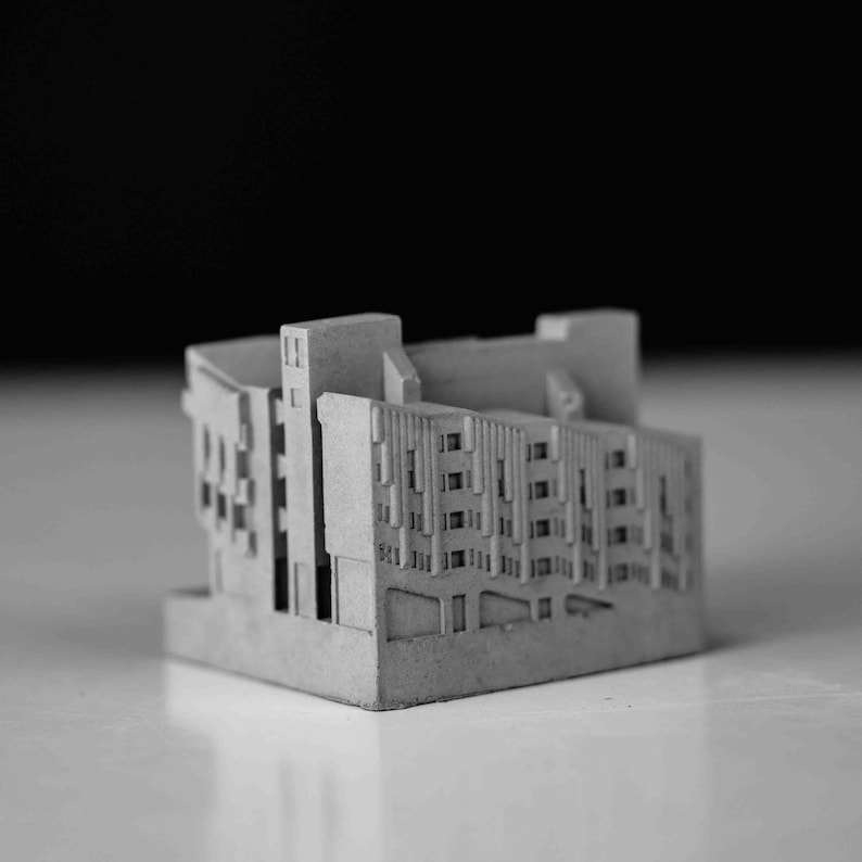 Roger Stevens Building - Miniature Concrete Architecture Model: 043 - Etsy