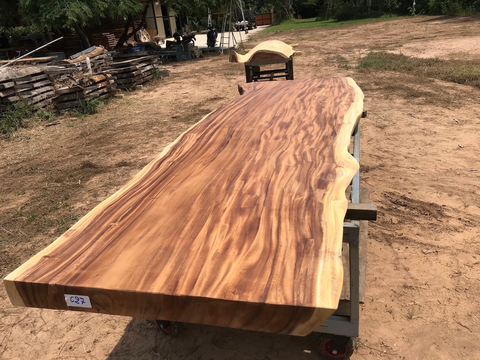 Live Edge Dining Table Reclaimed Single Slab Conference - Etsy