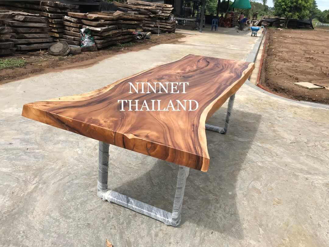 Live Edge Dining Table Reclaimed Single Slab , Conference Table Reclaimed Long 300cm - Etsy