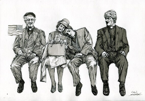 TED A DAY Prints 365 Days of Father Ted Drawings - Etsy