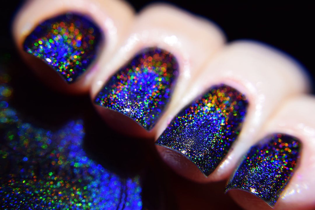 P•O•P Polish Indie Nailpolish Nail Holo Mega Holographic "rum Raisin ...