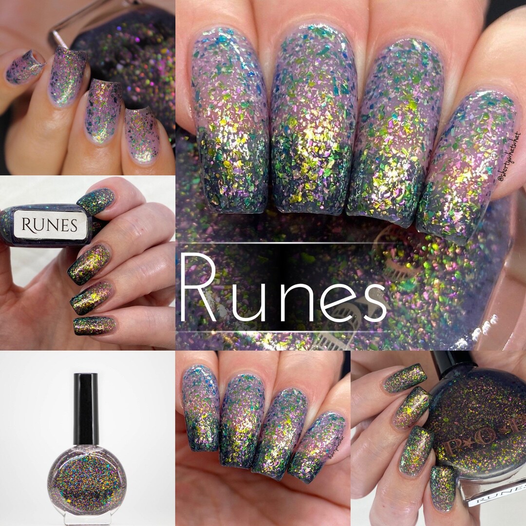 P•O•P Polish Runes It's Witchcraft Thermal Collection Blue Red Gold Tan ...