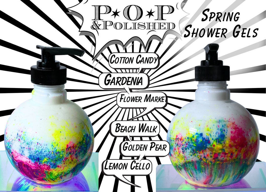 POP Spring Shower Gels Scented Shower Gels Body Wash Soap Liquid Soap ...